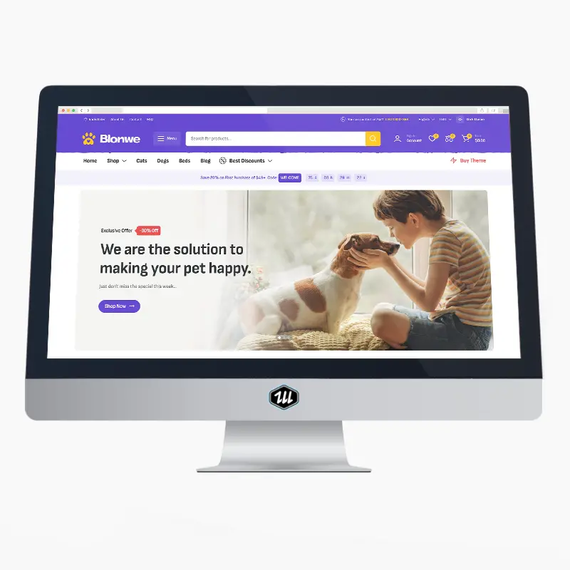 Blonwe Pet - Elementor PRO